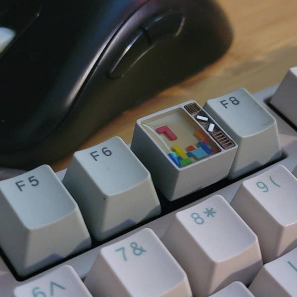 Tetris Artisan Keycap, Game Artisan Keycap, Retro Television Keycap ...