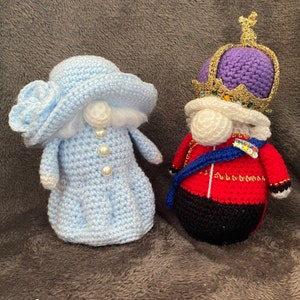 King Charles III Coronation Gnome Crochet Pattern, Charles III and ...