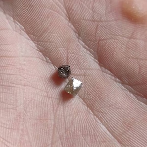 3-4mm White Rough Diamond Cube, Natural Pure White Diamonds, Loose ...