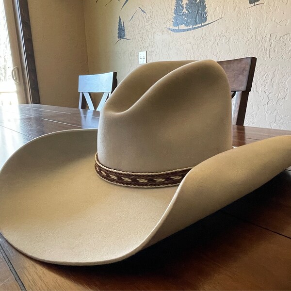 Longmire Horsehair Hat Band, Natural Brown Western Style - Etsy