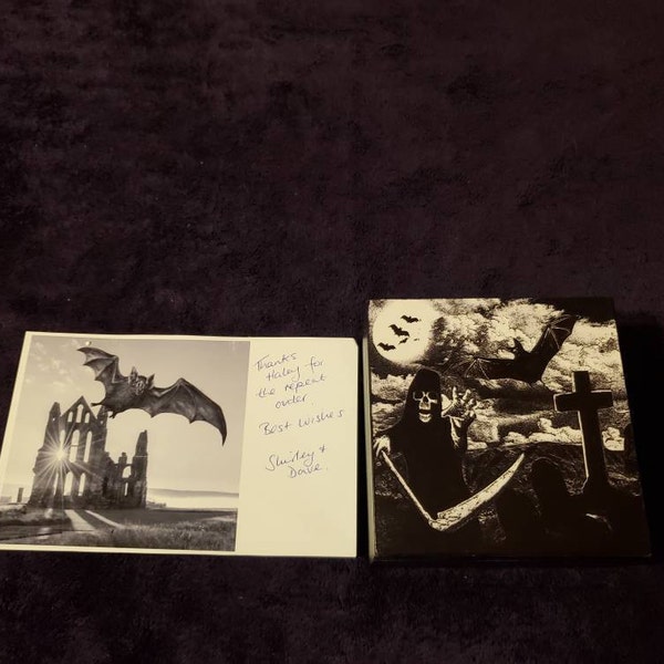 Bat/gothic/spooky Box/whitby Abbey/bat Wooden Box/dracula/wooden ...