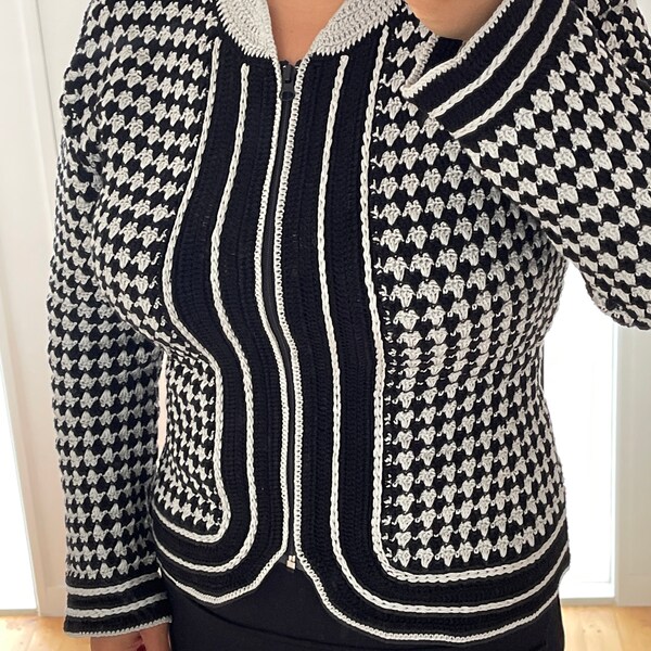 Crochet Pattern Trieste. Crochet Fingerless Gloves PDF Pattern. Modern ...