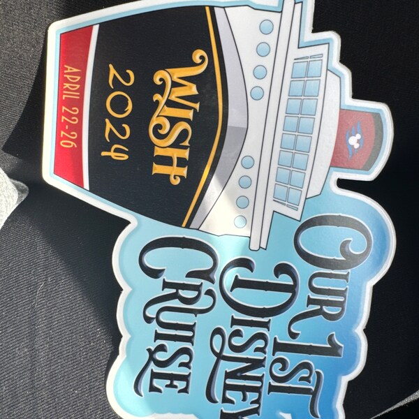 Our 1st Disney Cruise Ship Family Magnet Personalized 1st Cruise Magnet ...