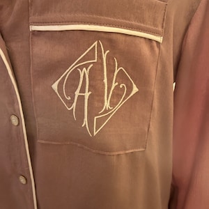 Large Antique Style Two Letter Monogram Machine Embroidery Font ...