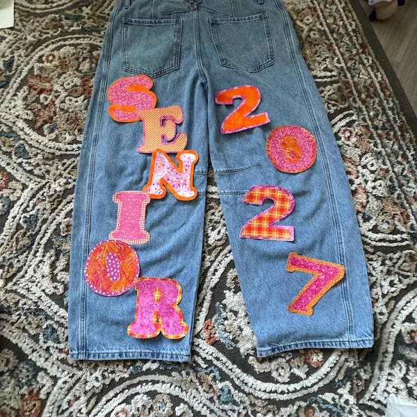 DIY Letter Kits for Senior Overalls - Etsy