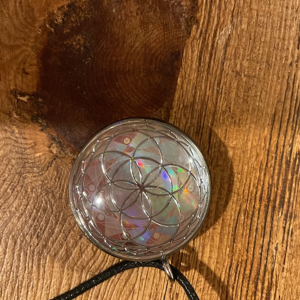 Golden Fire Sri Yantra Mandala Orgone Vortex Tesla Orgonite Pendant ...