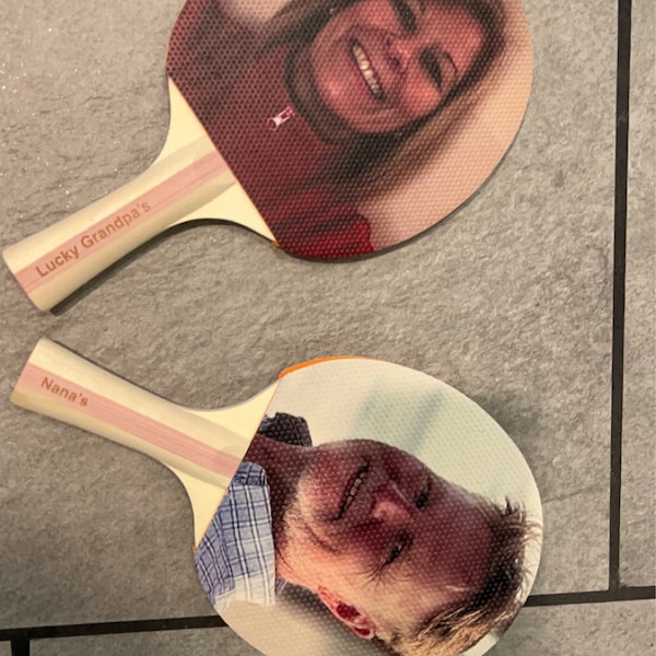 Custom Ping Pong Paddle With Photo, Personalized Table Tennis Racket ...
