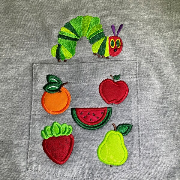 Fruit Applique Design Set. Fruit Embroidery Design Set. Watermelon ...