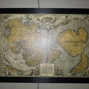 The Oronteus Finaeus Map of the World 1531 World Map Fine Art Print ...