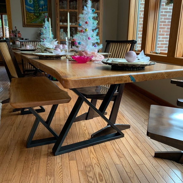 H 28 Inch, Dining Table Legs, Z Shape, 1 Pair, #SS310 - Etsy