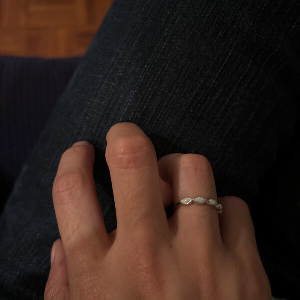 Sterling Silver Rotatable Planet Ring, Fidget Ring, Adjustable Size ...