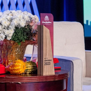 Modern Laser Cut Steel Trophy Corporate Award Unique Metal - Etsy