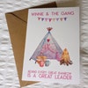 Personalised Beaver, Cub, Scout Leader Campfire Print | Beaver Leader ...