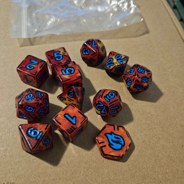 Borderlands Inspired Lilith **extra Dice** Dnd/dungeons and Dragons/rpg ...