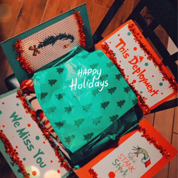 Christmas Care Package for Deployment / Winter Military Gift for Long ...