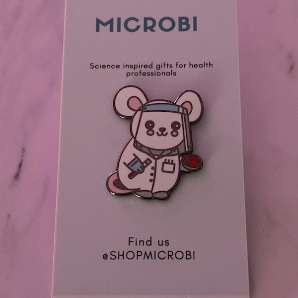 LAB RAT Hard Enamel Pin / Laboratory / Scientist / Med Lab Tech ...