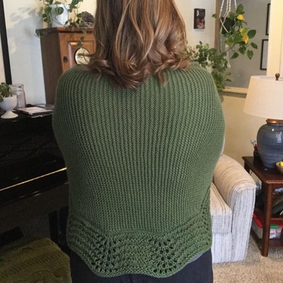 Wrap With Pockets Knitting Pattern, Reader Wrap, Rectangle Shawl, Easy ...