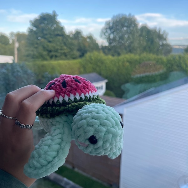 NEW Handmade Fruit Turtle Crochet Plushie | Amigurumi Birthday Gift ...