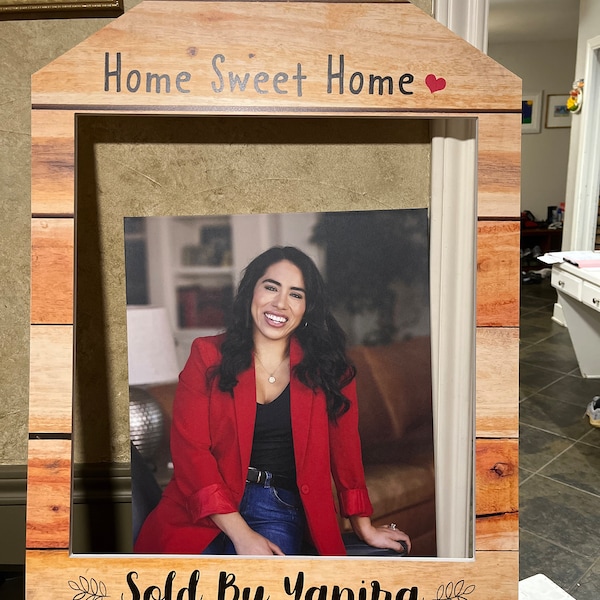 Real Estate Photo Booth Frame, Custom Real Estate Photo Booth Props ...