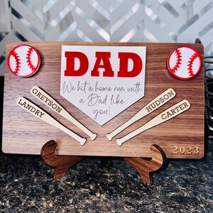 Baseball Themed Fathers Day Gift for Dad Sports Gift for Baseball Dad ...