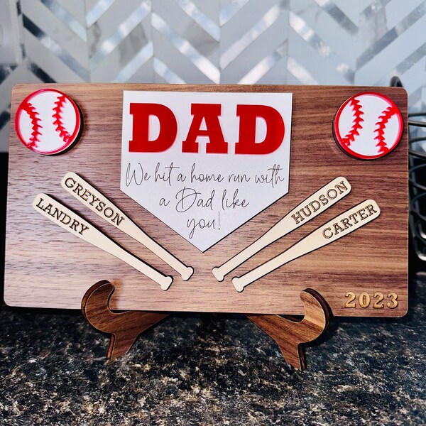 Baseball Themed Fathers Day Gift for Dad Sports Gift for Baseball Dad ...