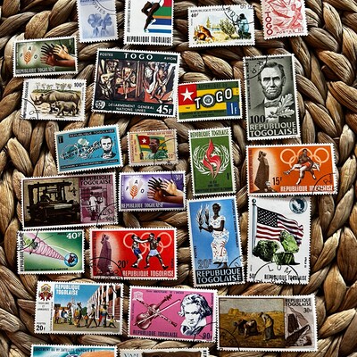 Blue Stamps, Blue Postage Stamps, Bluish Stamps, Shades of Blue, off ...