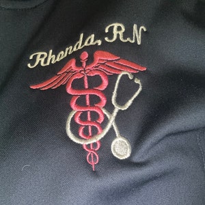 Nurse Stethoscope Jacket RN Jacket RN Zip Sweatshirt Nurse Gifts Nurse ...