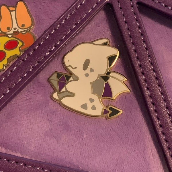 Demi Pride Dragon Enamel Pin - Etsy
