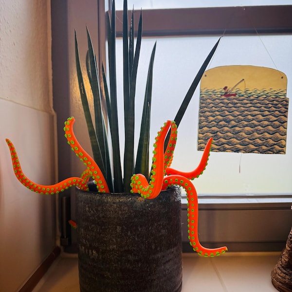 Octopus Tentacles Planter Decorations - Set of 8. House Plant Decor - Etsy