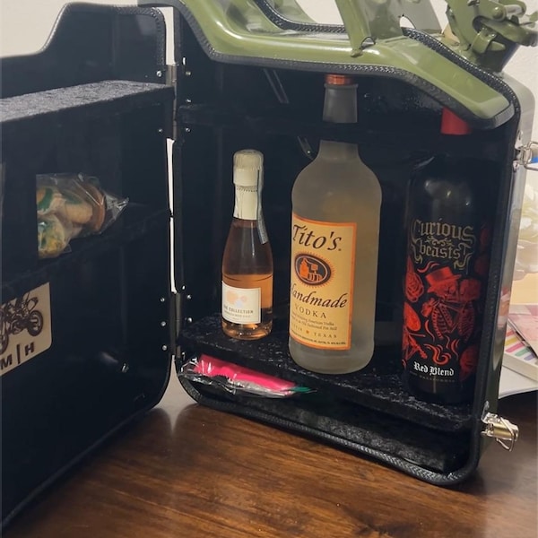 Gas Can Bar, Jerry Can Mini Bar, Gift for Him, Drinking Cabinet ...