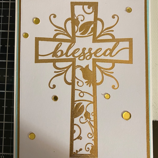 Blessed Cross SVG, Cross Clipart, Cross Cut File for Cricut, Cross ...