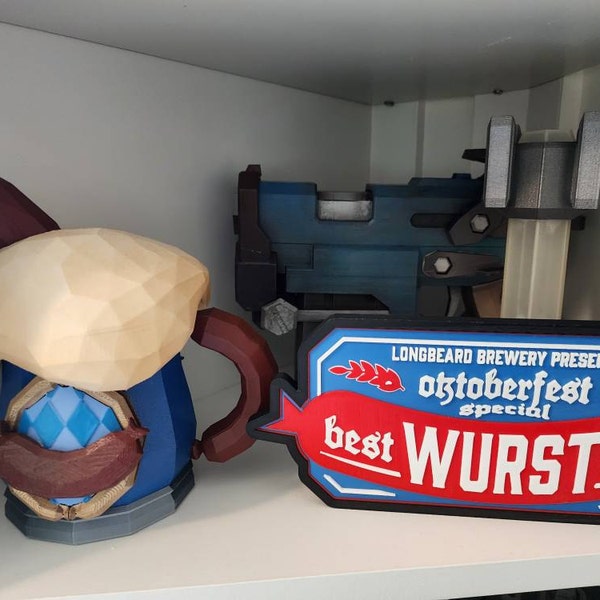 Fully 3D Printed in Color DIY Deep Rock Galactic Inspired Fan Art Prop ...