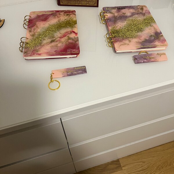 Personalised Refillable Resin Notebook,beach Decor,custom Made Resin ...