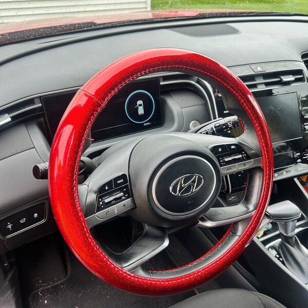 Minimalist Style Steer Wheel Cover, Leather Steering Wheel Cover ...
