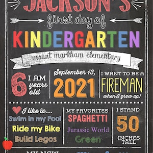 Chalkboard Back to School Sign, First Day or Last Day, Editable and ...