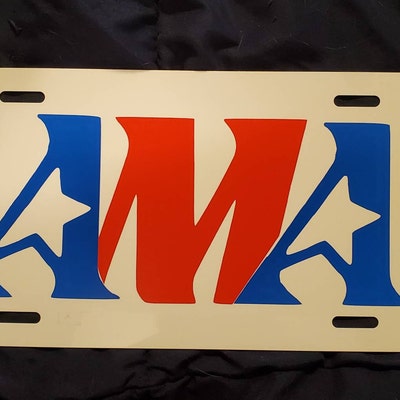 Classy Initial Printed Aluminum License Plate Custom Plate Vanity Plate ...