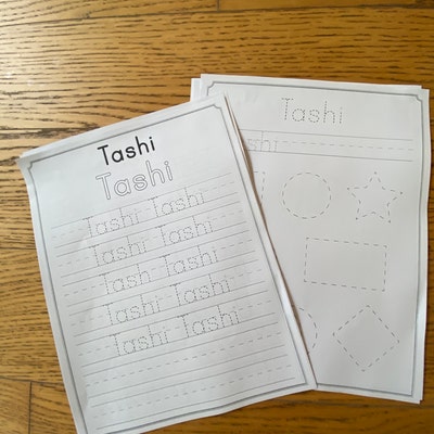 Custom First and Last Name Handwriting Practice Sheets for Pre ...