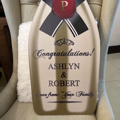 Champagne Prop Champagne Bottle Personalized Champagne Party Prop Giant ...