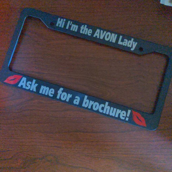 Design Your Own Personalized Black License Plate Vanity Frame ...