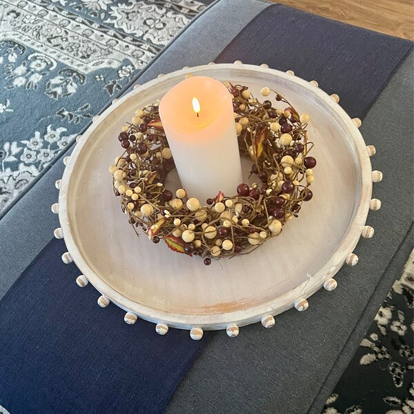 Wildflower Bouquet Spring Candle Ring, Spring Wreath, Wedding Flowers ...