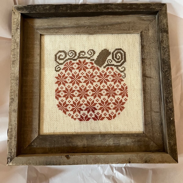 PDF Emailed Cross Stitch Pattern Quaker Pumpkin Autumn Fall Halloween ...