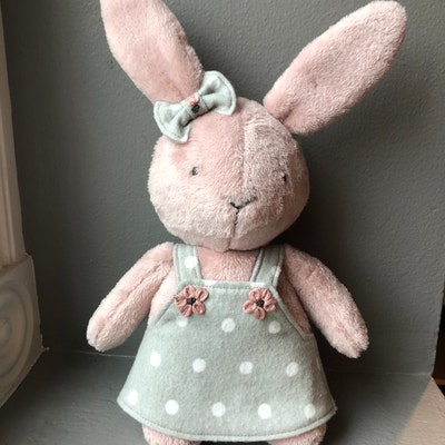 Bunny Rabbit Sewing Pattern, Miniature Clothing, Softie Doll Pattern ...
