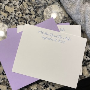 Folded Note Cards With Monogram and Name Personalized Fold | Etsy