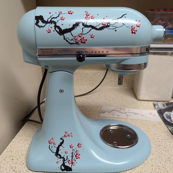 Vintage Watercolor Floral Vinyl Decal Sticker Set for Automatic Single ...