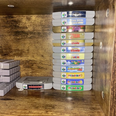 N64 half Width End Labels Entire US Library Variants Player's Choice ...