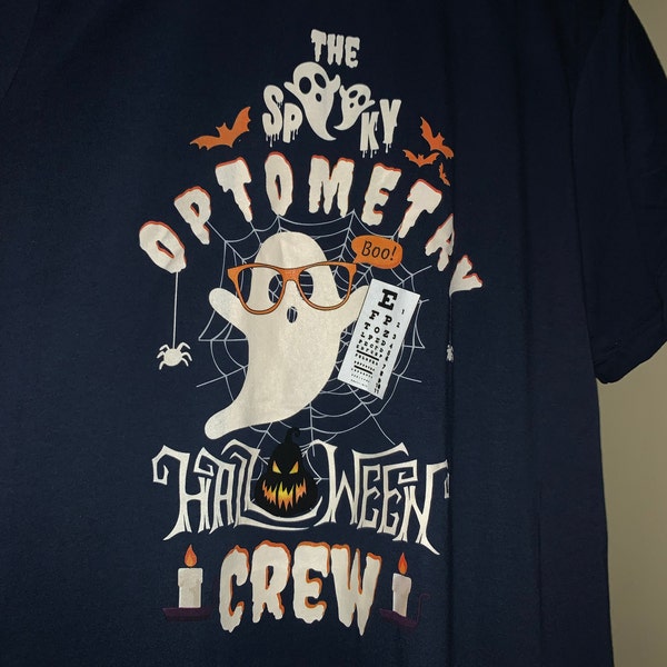 Spooky Optometry Halloween Crew Shirt, Group Halloween Shirt ...