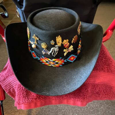 Handmade Adjustable Beaded Hat Band AF1HBIS004 - Etsy