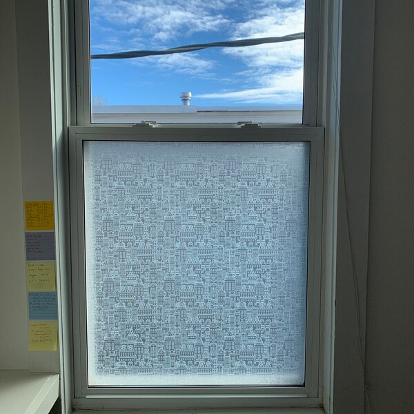 PRIVACY Window FILM Custom Size Window Decal Adhesive Decorative Window ...
