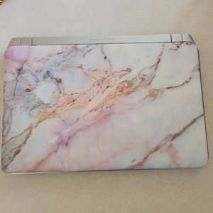 Light Pink Natural Marble Texture Laptop Skin, MacBook Skin, Computer ...
