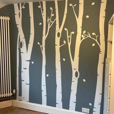Birch TREE FOREST Vinyl WALL Sticker 350 X 240 Cm / 138 X 94 Inches - Etsy